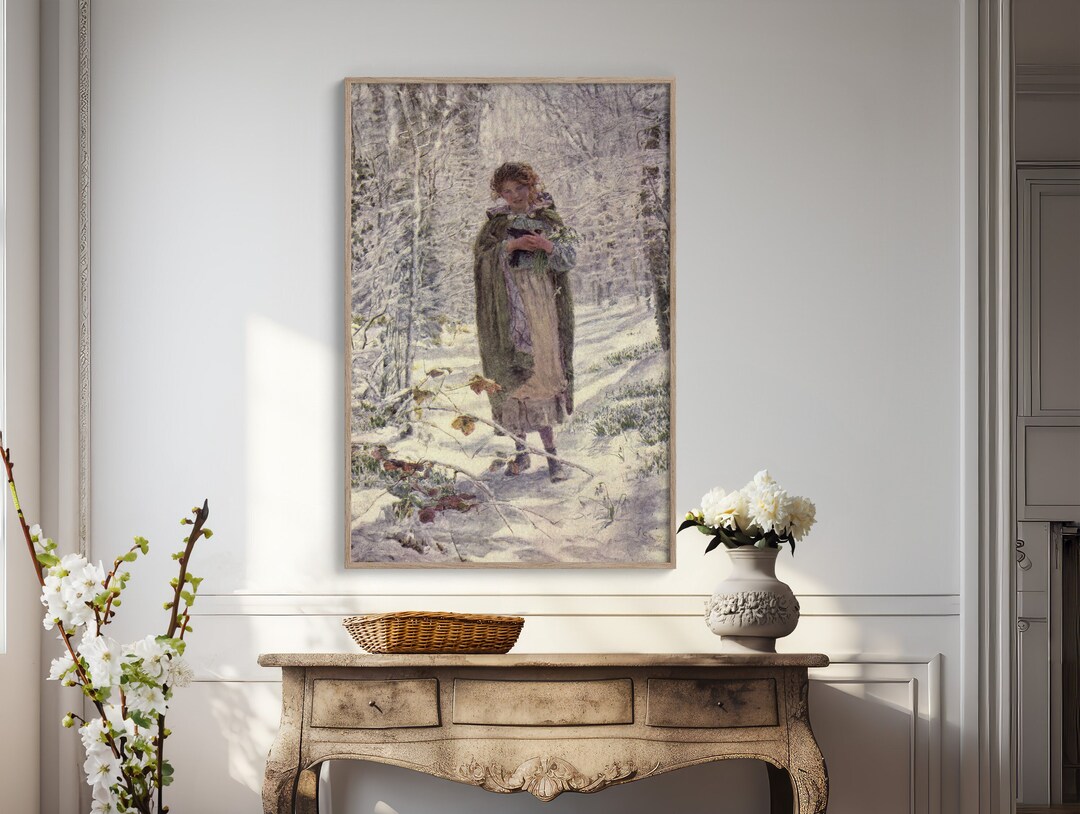Winter Artwork Large Canvas Art Winter Painting Free Shipping Ready to ...