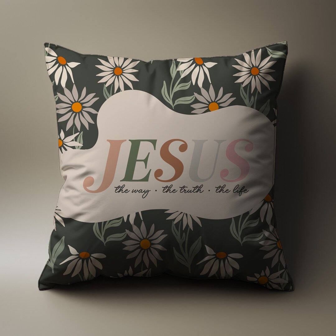 Throw Pillow - Sofa Pillow - "christian Throw Pillow With Inspirational ...