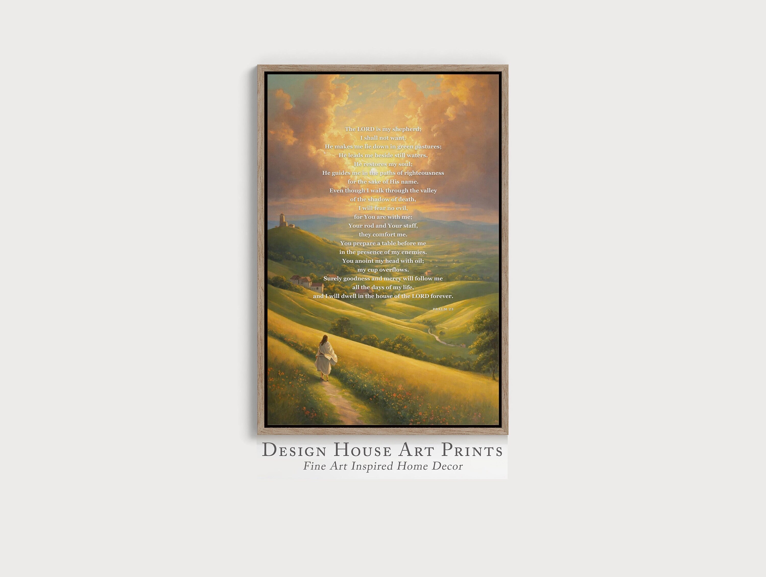 Christian Wall Art Matte Fine Art Poster Christian Poster Bible Verse ...