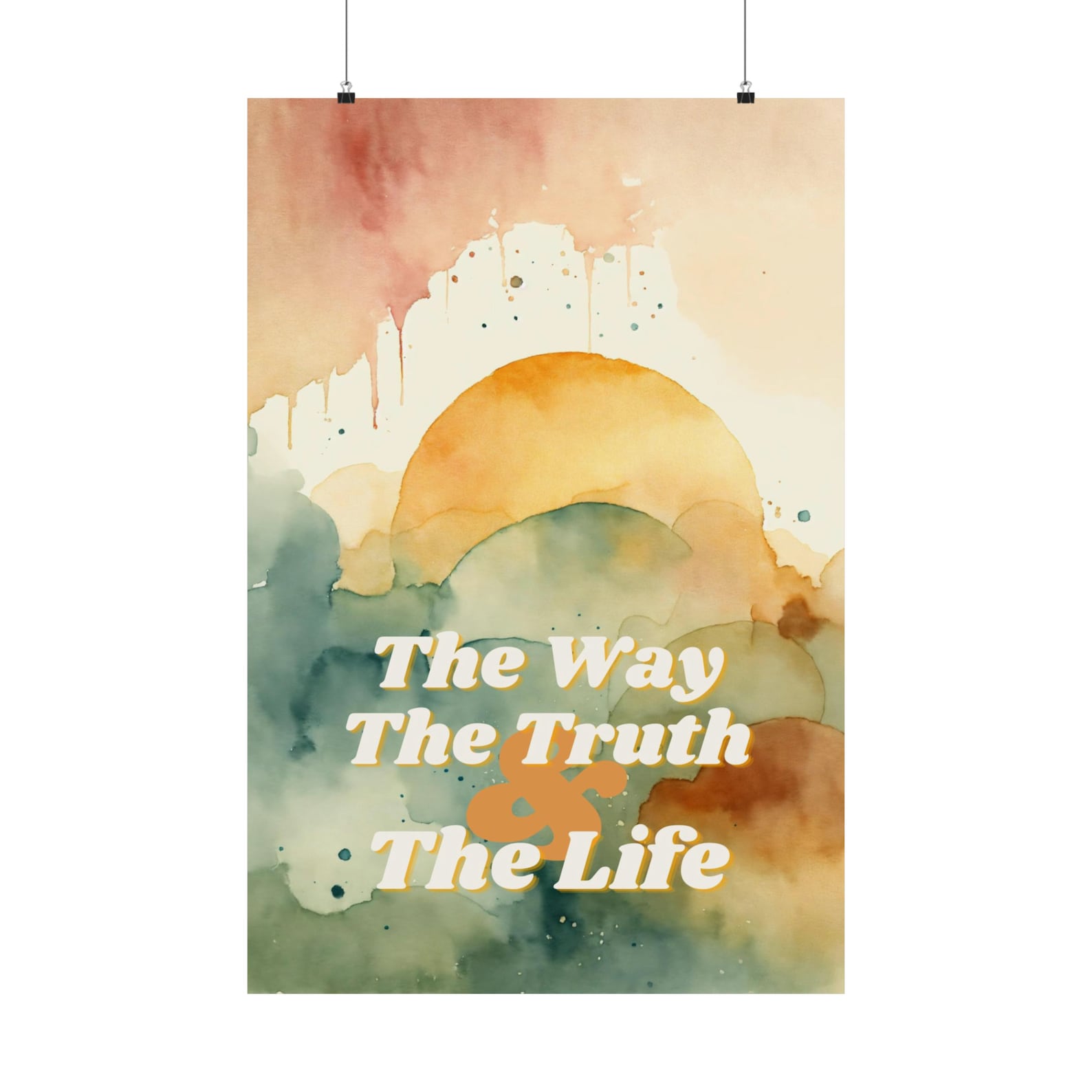 Christian Wall Art Matte Fine Art Poster uplift Your Spirit: Christian ...