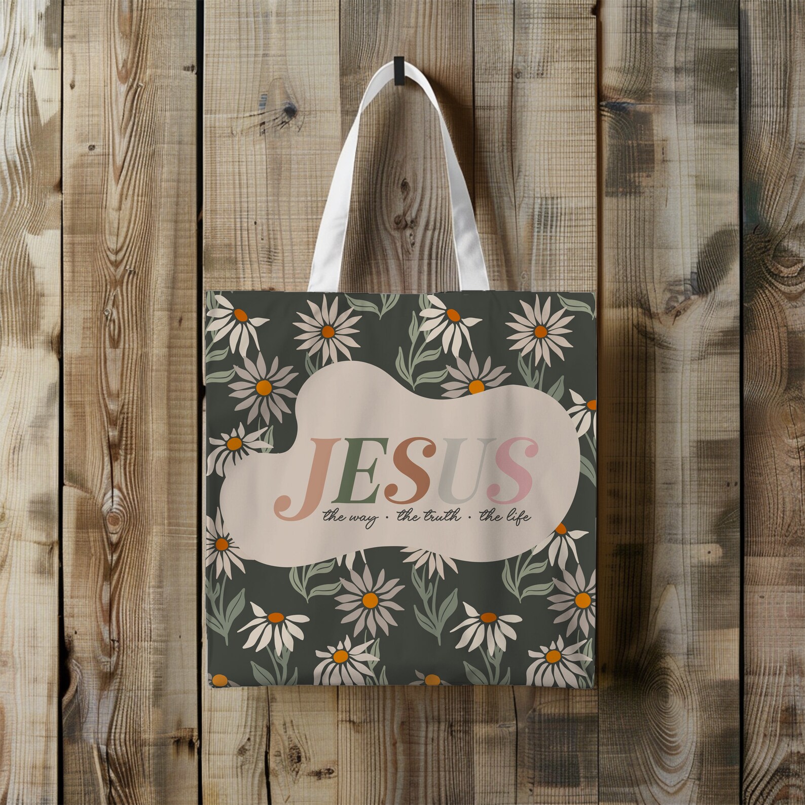 Christian Tote Bag Church Tote Canvas Tote Bag Christian Gifts Baptism ...