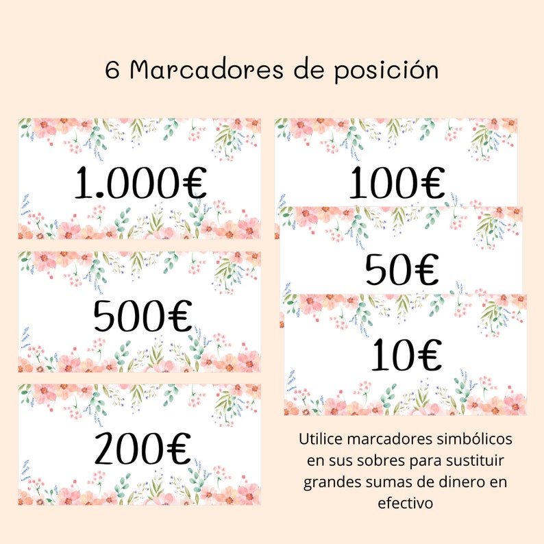 Set Completo 81 Plantillas Para Inicio Method De Ahorro Con Sobres Flores - Etsy