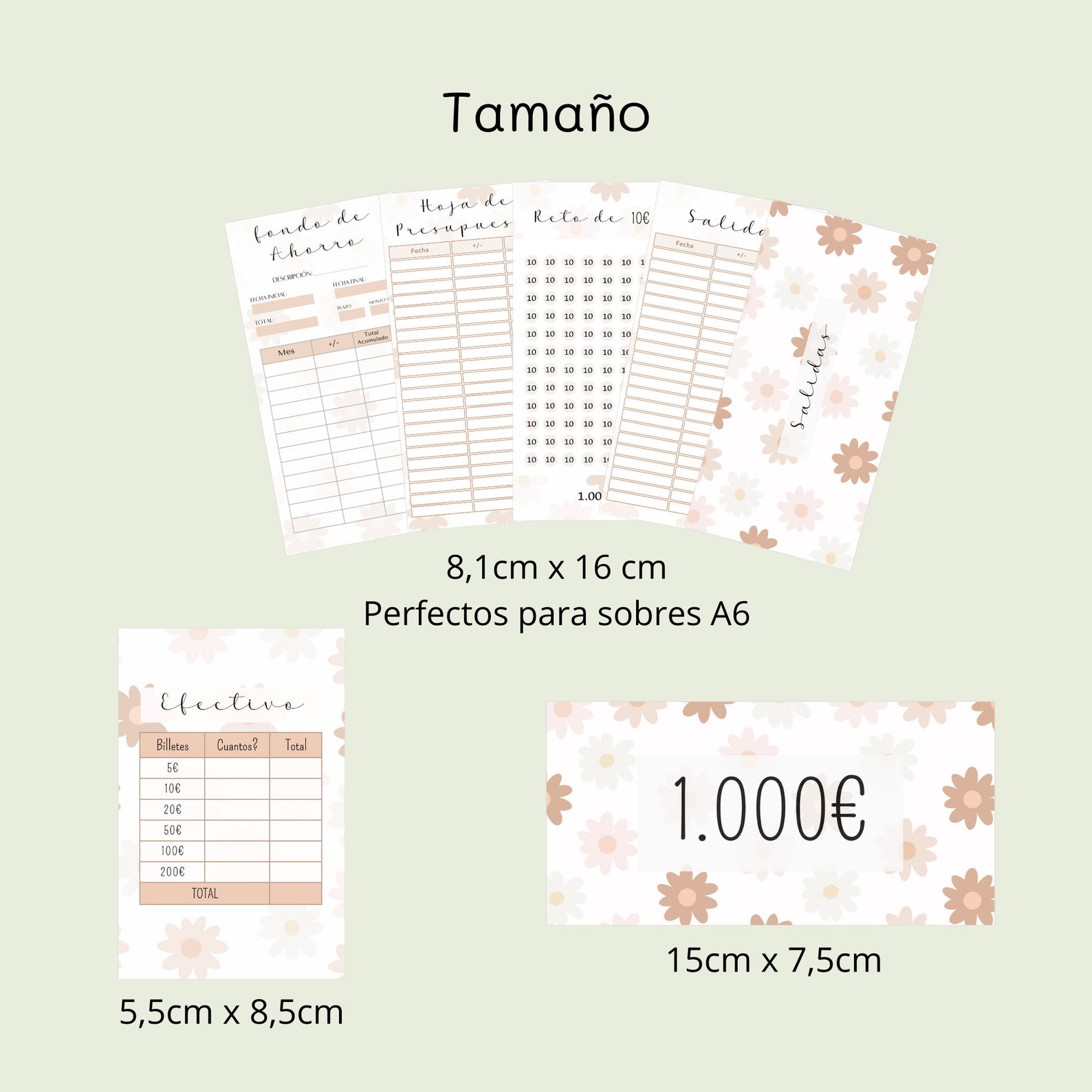 Set Completo 81 Plantillas Para Inicio Method De Ahorro Con Sobres Margaritas - Etsy