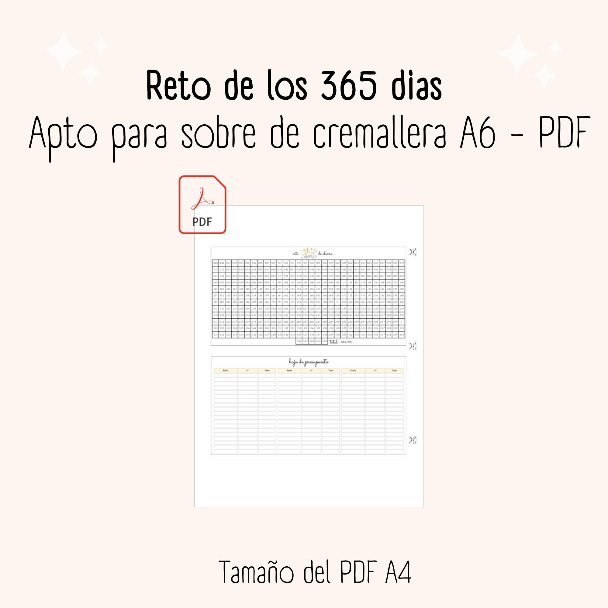 Reto De 365 Dias - Reto De Las Monedas - Etsy
