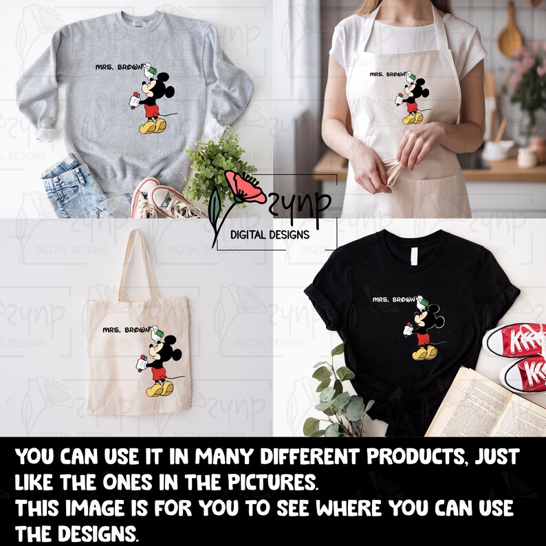 Custom Mickey Welcome Back to School PNG, Custom Name First Day of ...