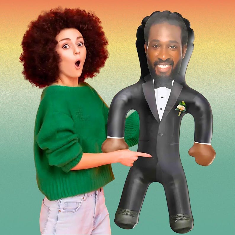 Custom Groom Blow up Doll, Inflatable Husband Hen Party, Bachelorette ...