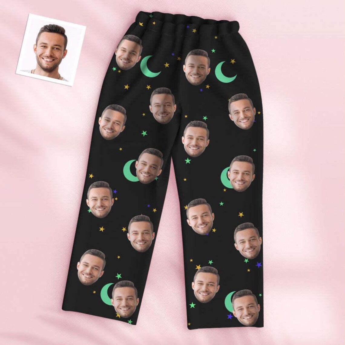 Personalized Photo Face Pajamas, Custom Pajama Pants, Personalized ...