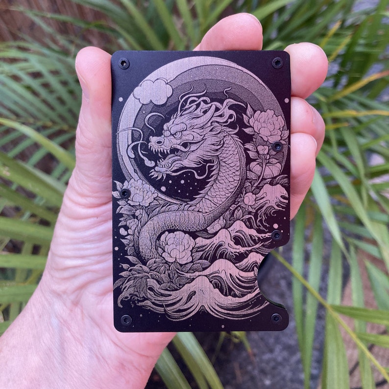 RFID Aluminum Metal Card Holder Dragon Combine Security - Etsy