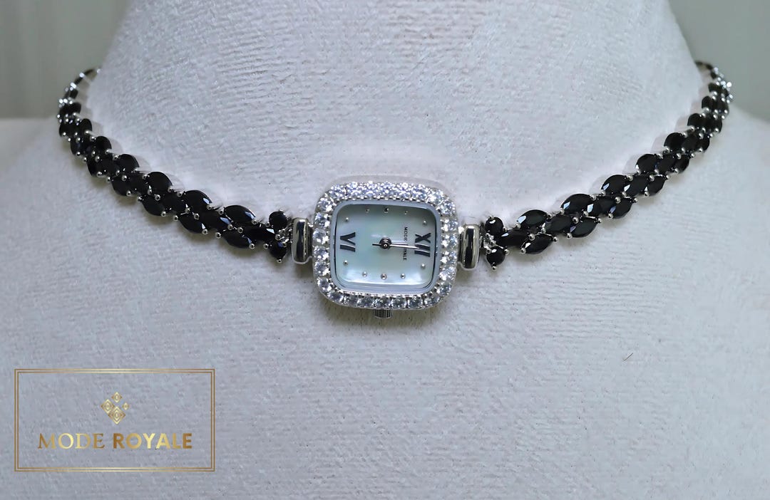 Showgirl Clock Choker Necklace – Poetic Timepiece With Custom Engraving ...