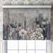 Floral Landscape Printed Roller Blind, Cactus Patterned Roller Shade for Kitchen, Vintage Retro ...