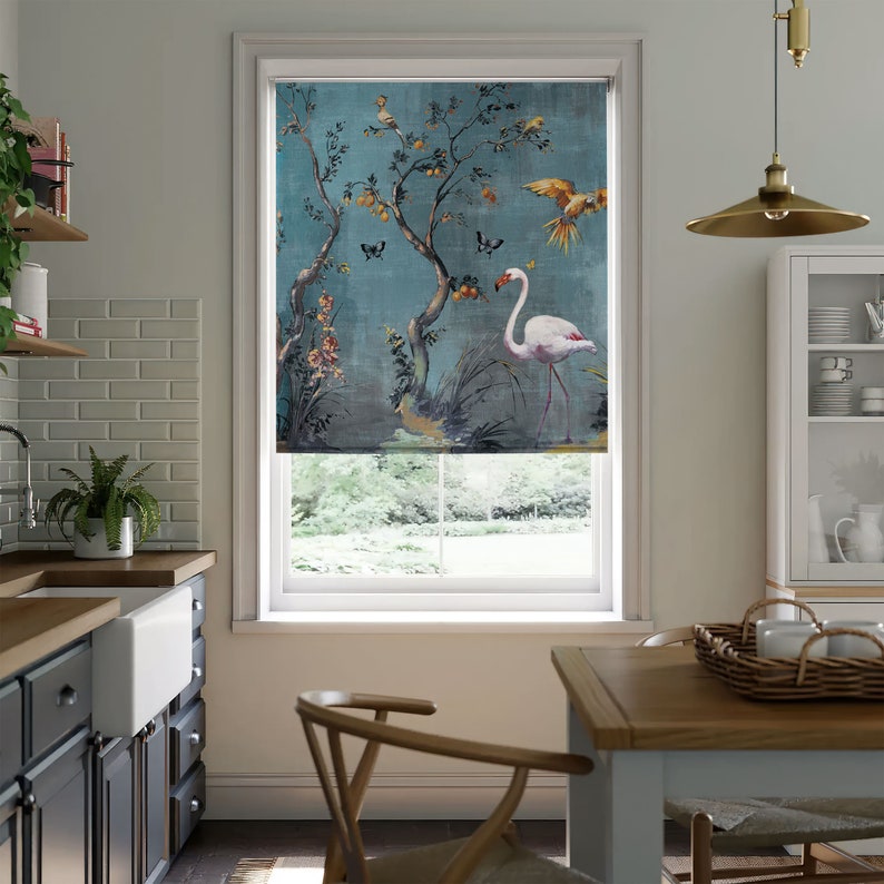 Blue Stork Custom Printed Blackout Roller Blinds, Custom Personalized ...