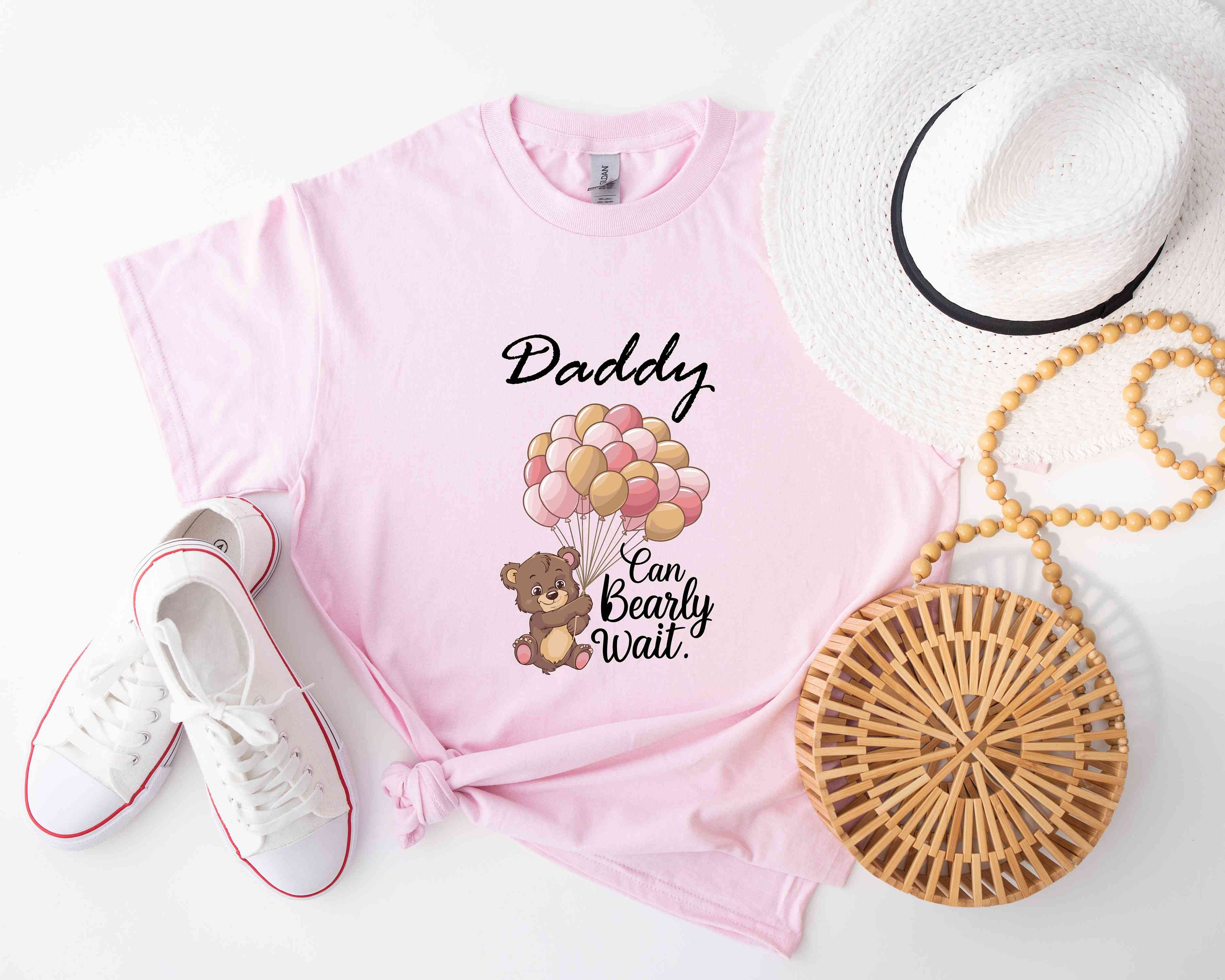 Can Bearly Wait Baby Shower Shirts - Girl Baby Shower, Mom Dad Grandma ...