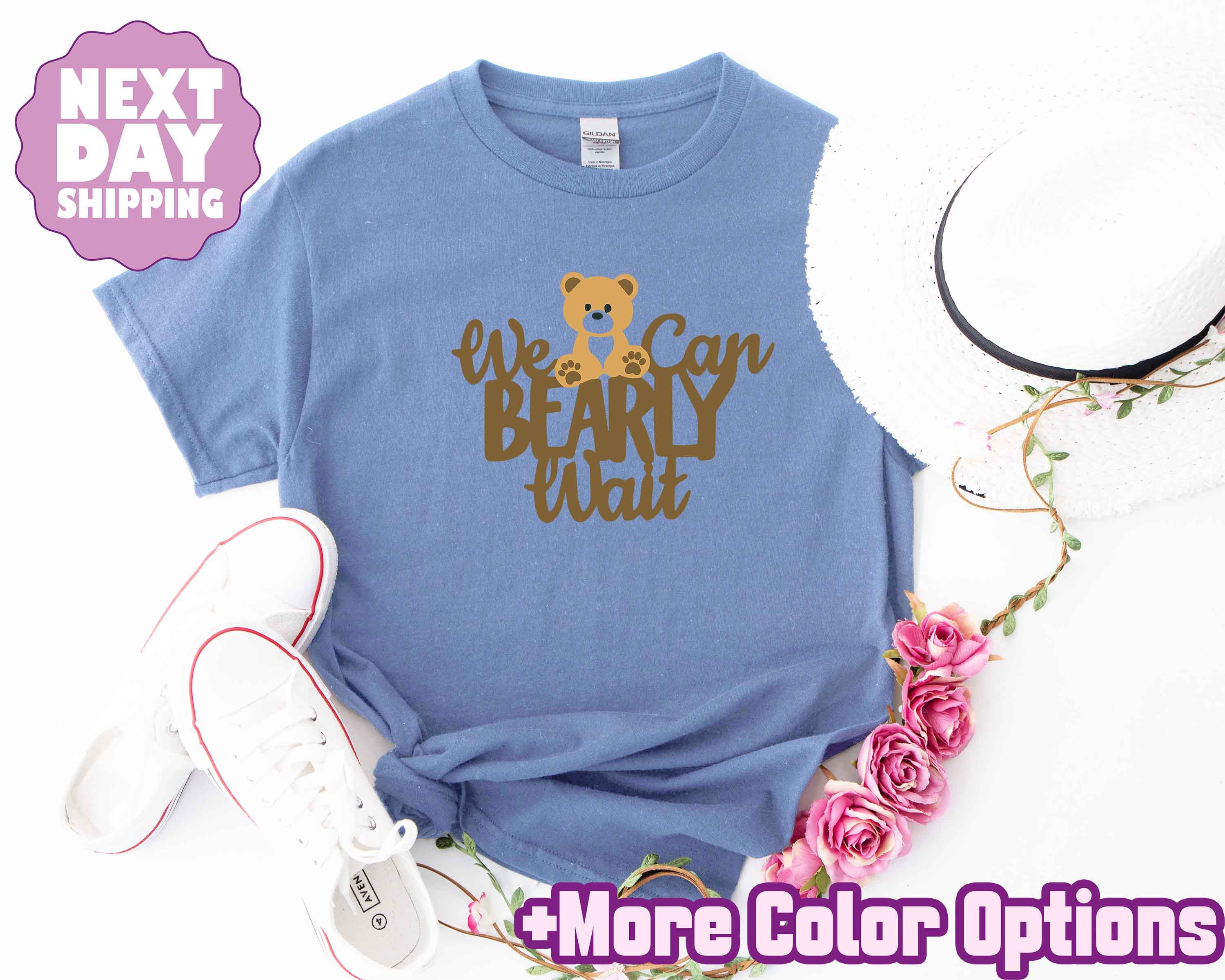We Can Bearly Wait Baby Shower Shirts, Pregnancy Announcement Shirts ...