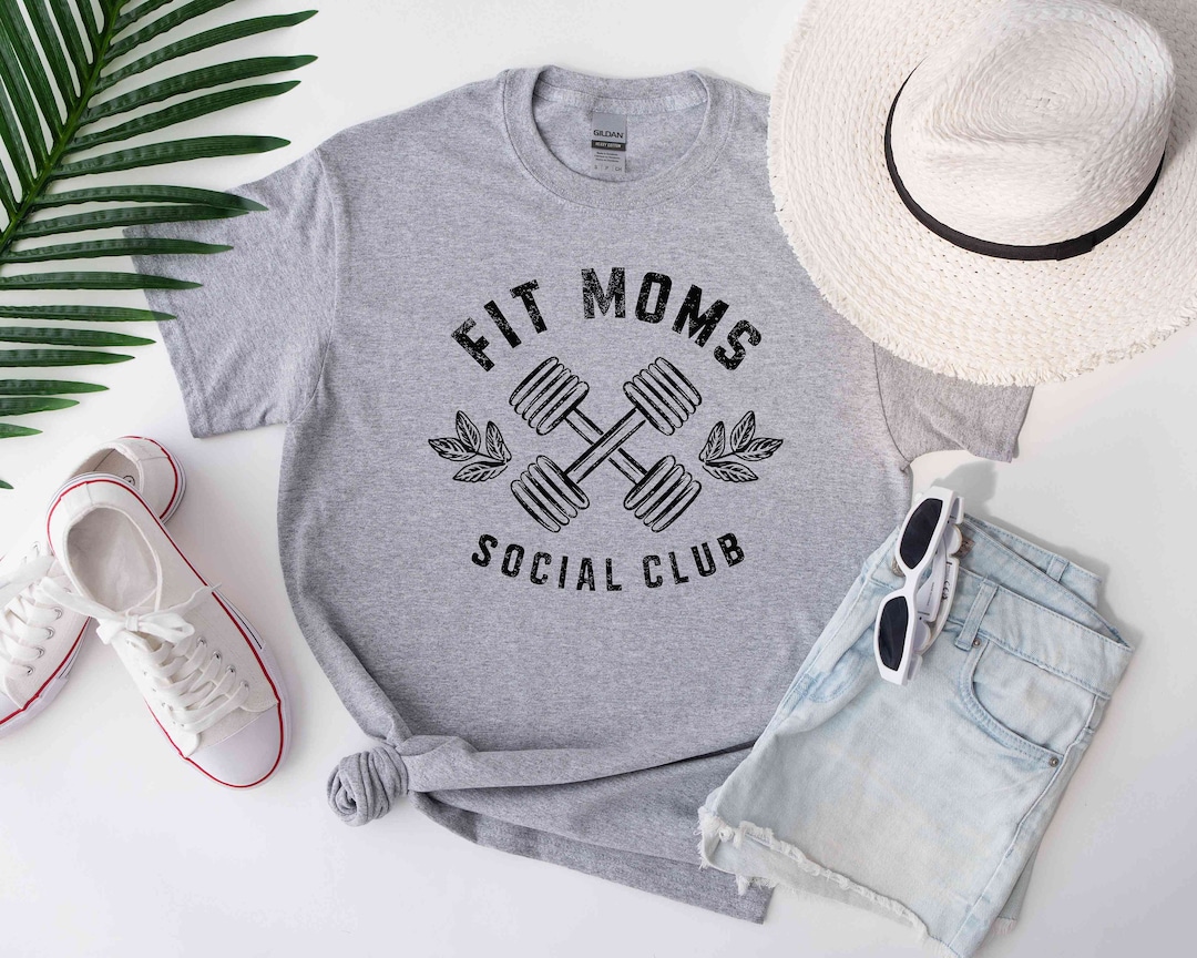 Fit Moms Club T-shirt, Fitness Mom Shirt, Gym Lover Shirt for Moms ...