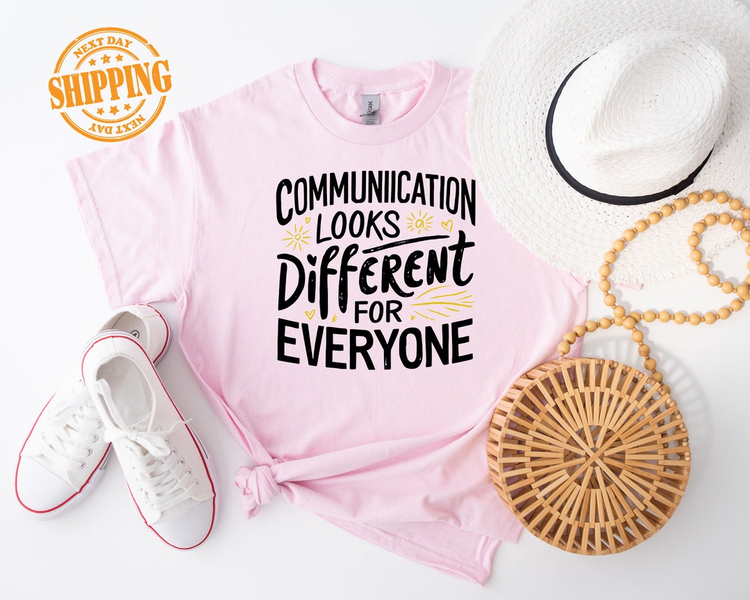 Communication Looks Different for Everyone Shirt, SLP Speech Therapist ...