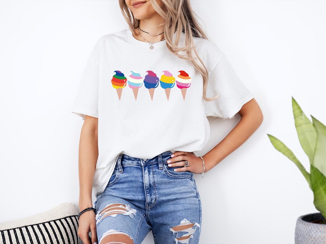 Lgbt Rainbow Popsicles Shirt, Lgbtq Pride Tee, Lgbtq Summer Tee ...