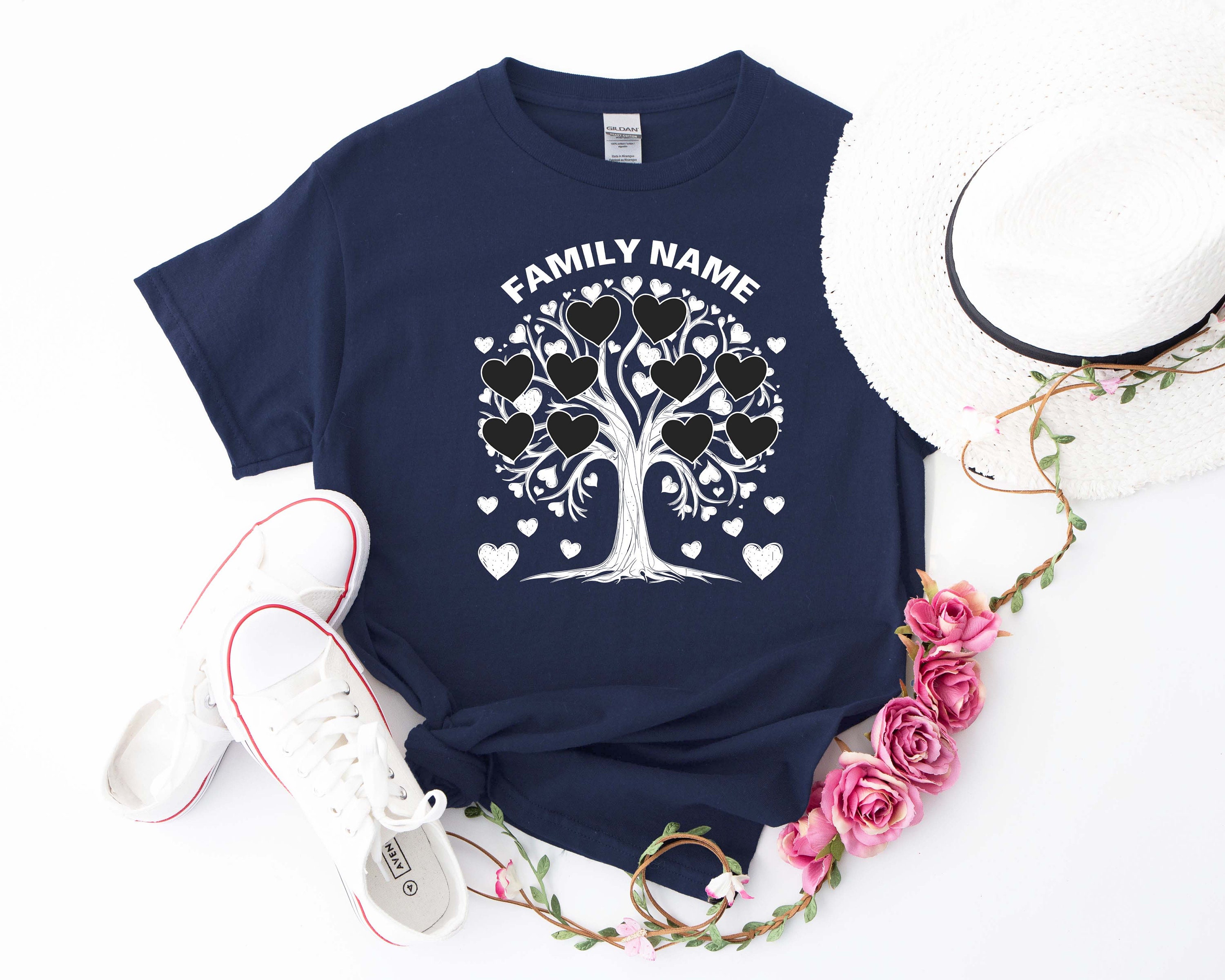 Custom Family Tree Shirt, Trendy Family Shirt, Cute Tree Shirt, Gift ...