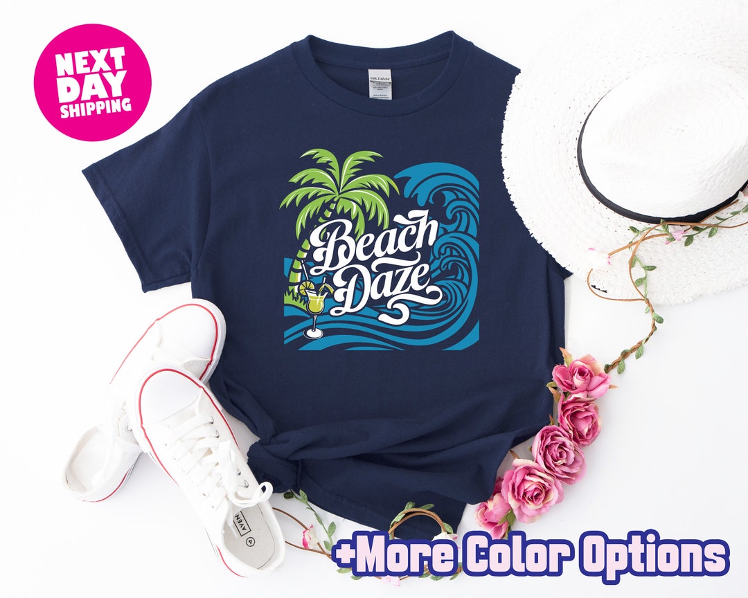 Beach Daze Shirt, Beach Bum Tshirt, Ocean Waves Shirt, Beach Sunset ...