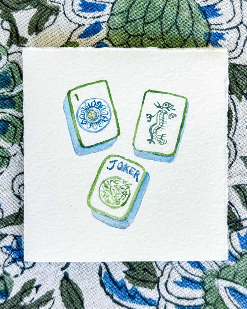 Mahjong Gift Tags - Etsy