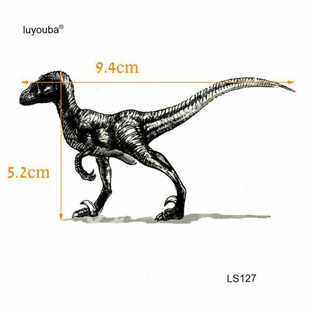 Dinosaur T Rex Raptor Temporary Tattoo Women Mens Kids Fake Sticker Uk ...