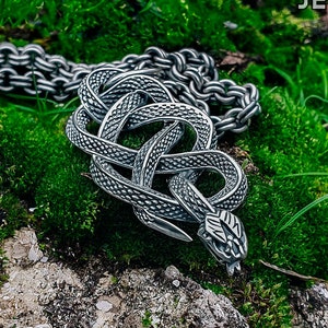 Viper School Medallion. Handcrafted Sterling Silver Witcher Pendant ...