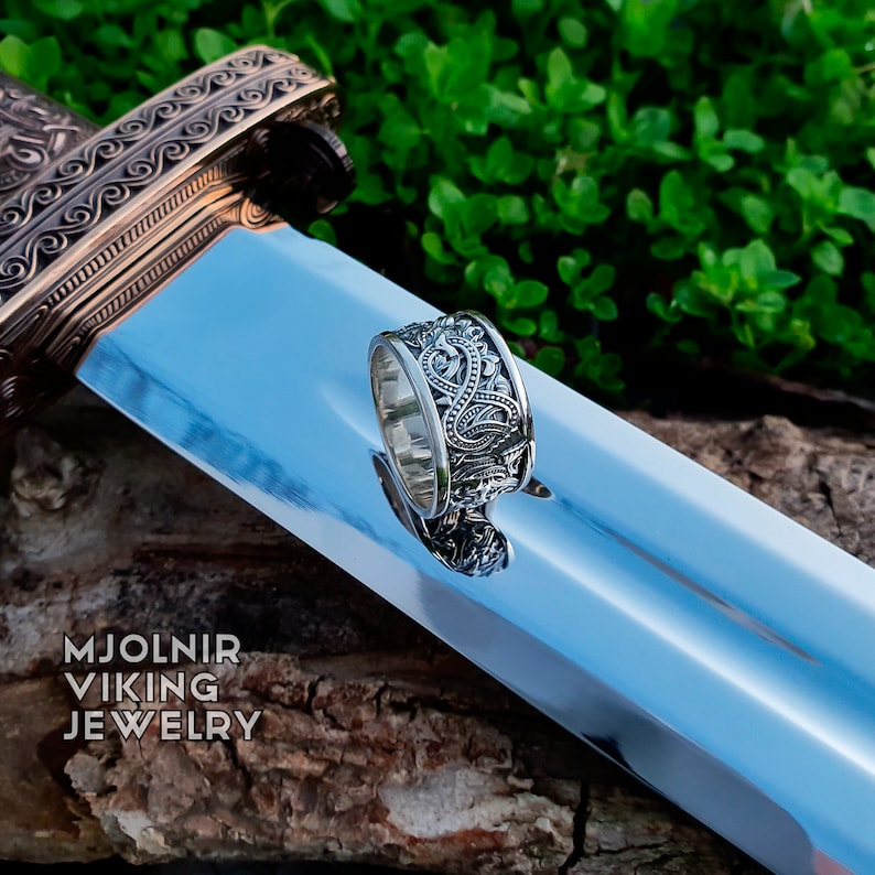 Handcrafted Bronze or Silver Viking Ring: Norse Borgund Stave Church ...