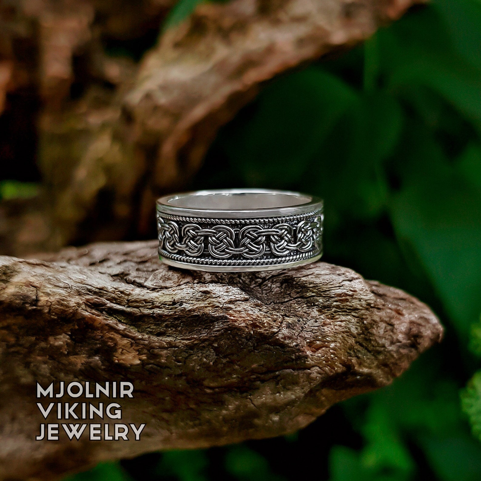 Handcrafted Bronze or Silver Viking Ring: Braided Norse Jewelry - Etsy