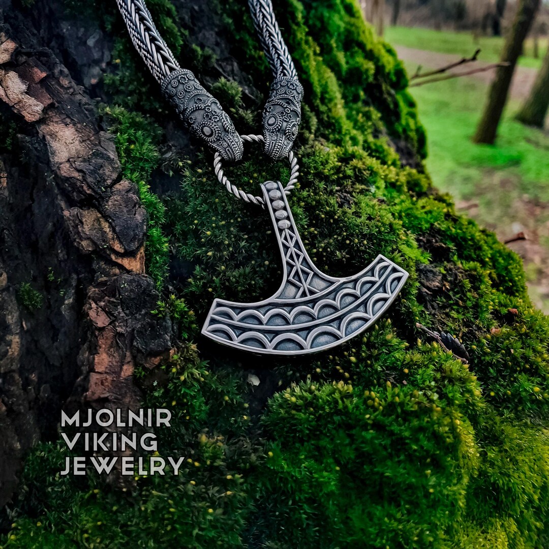 Ukko Thor Hammer Pendant. Authentic Ukonvasara Necklace. Handcrafted ...