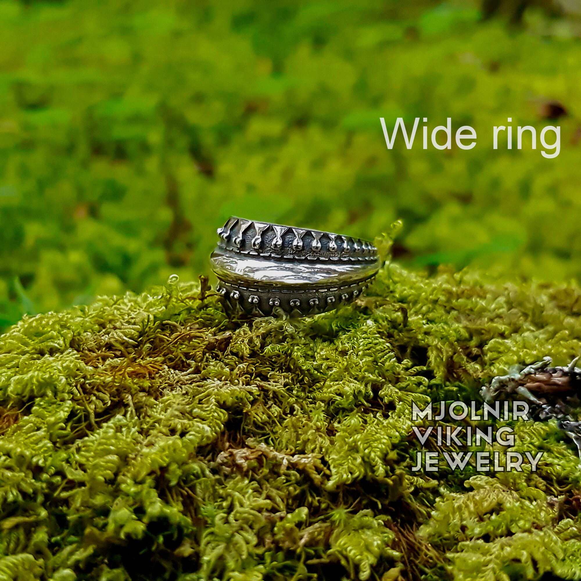 Authentic Viking Ring. Handcrafted Sterling Silver Norse Ring. Viking ...