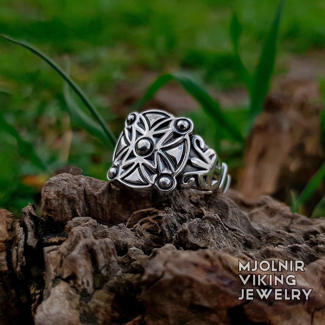 Viking Ring Replica From Hoen Hoard. Handcrafted Sterling Silver Norse ...