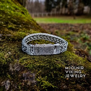 Mammen Style Viking Bracelet. Sterling Silver Norse Arm Ring. Viking ...