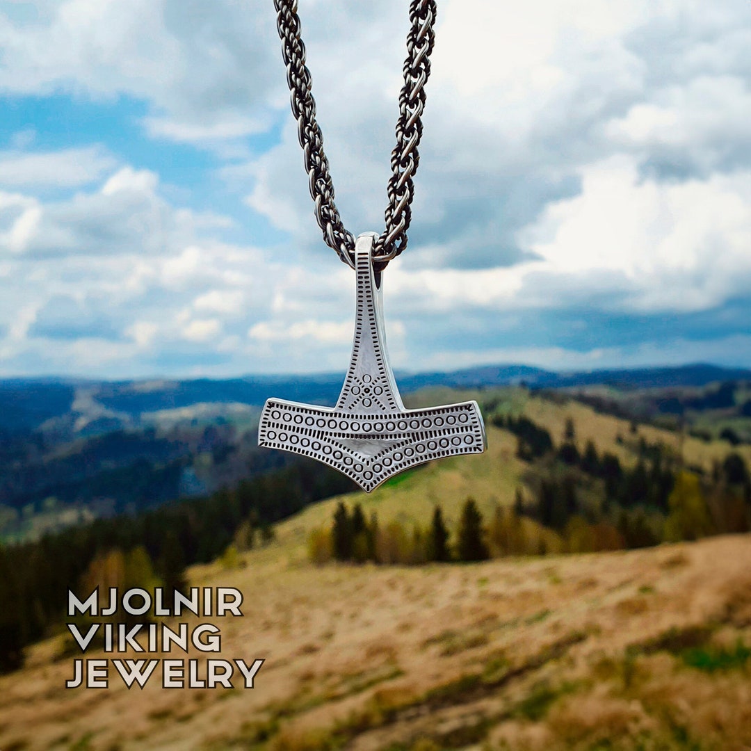 Romersdal Mjolnir Replica. Authentic Thor Hammer Pendant. Handcrafted ...