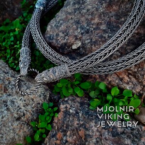 Raven Head Viking Replica Chain. Authentic Necklace With a Viking Beads ...