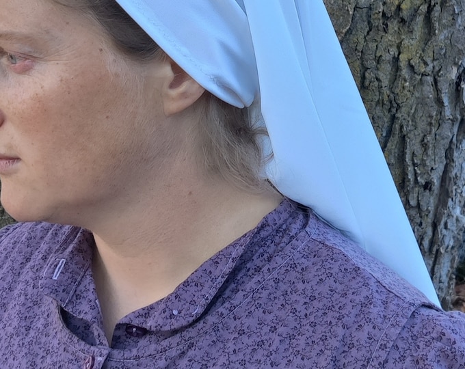 Amish Woman's Prayer Covering Cap Kapp Bonnet With Strings Prayer ...