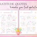 Floral Gratitude Journal Printable: Daily Reflection Prompts, Self-care ...