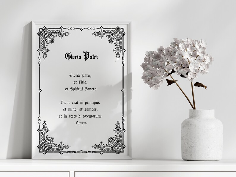 Rosary Latin Prayer Printable Bundle | Credo, Pater Noster, Ave Maria ...