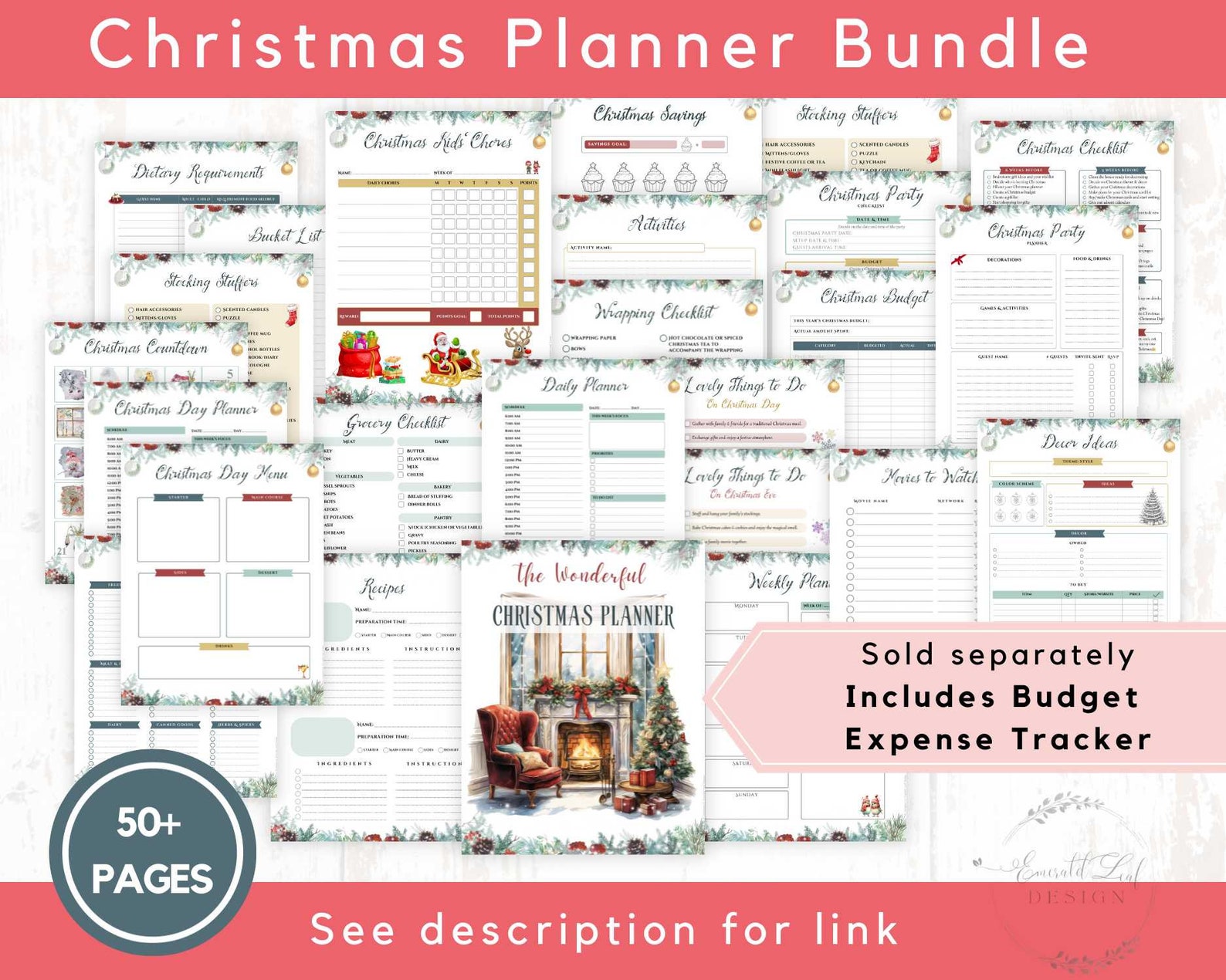 Christmas Budget Planner Printable Template | Christmas Expense Tracker ...