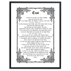 Creed Printable Prayer | Nicene Creed Wall Art | Instant Download Pdf ...