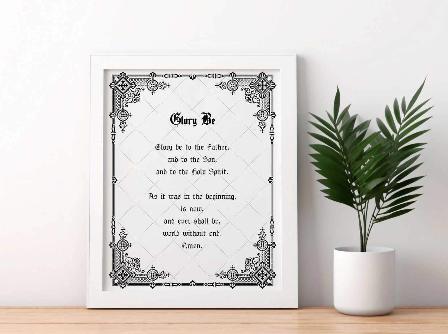 Glory Be Catholic Printable Prayer Glory Be Wall Art Catholic Home ...