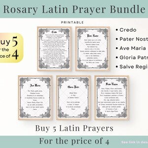 Pater Noster Traditional Catholic Printable Prayer Our Father in Latin ...