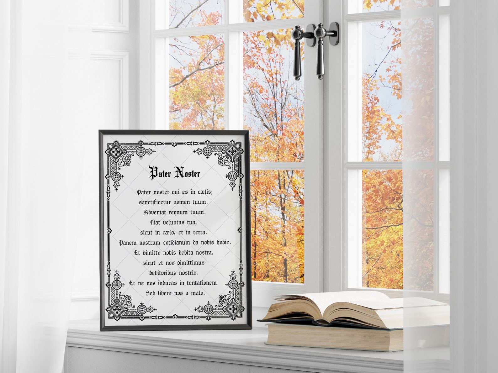 Pater Noster Traditional Catholic Printable Prayer Our Father in Latin ...