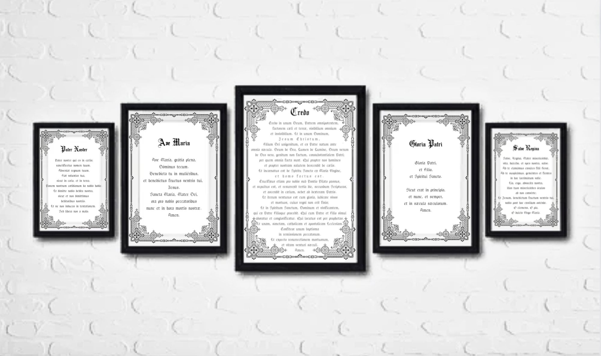 Rosary Latin Prayer Printable Bundle | Credo, Pater Noster, Ave Maria ...