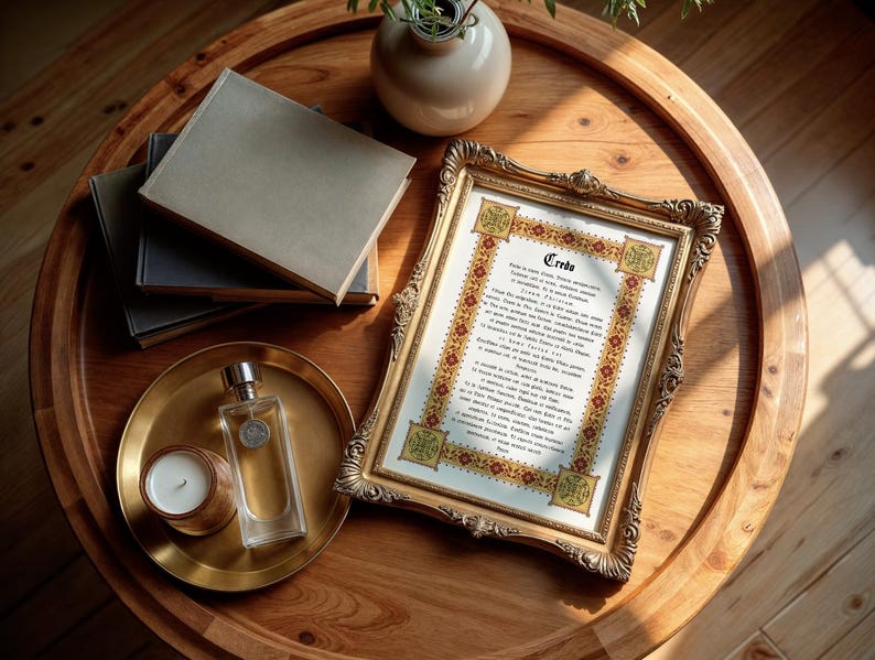 Credo Prayer Art Print, Nicene Creed, Traditional Catholic Latin Mass ...