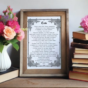 Rosary Latin Prayer Printable Bundle | Credo, Pater Noster, Ave Maria ...