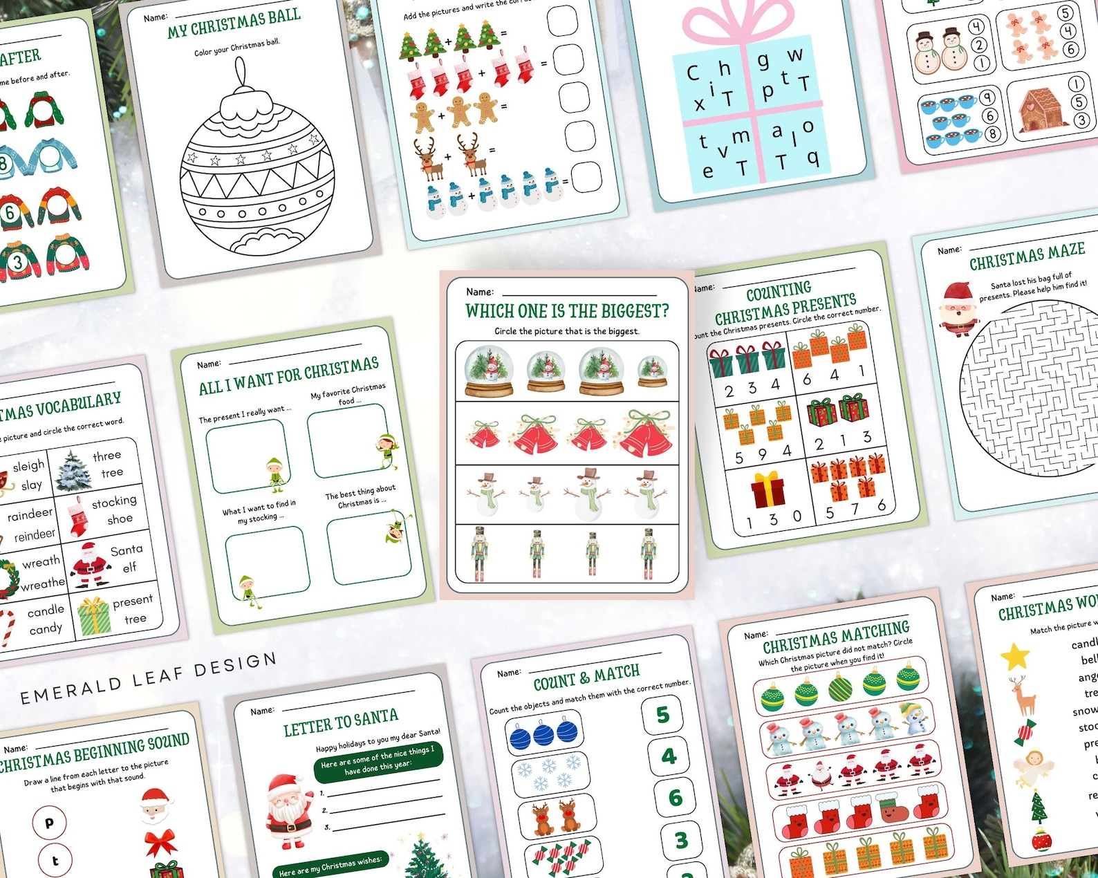 Christmas Kids Activity Pages | Printable Christmas Party Activities ...