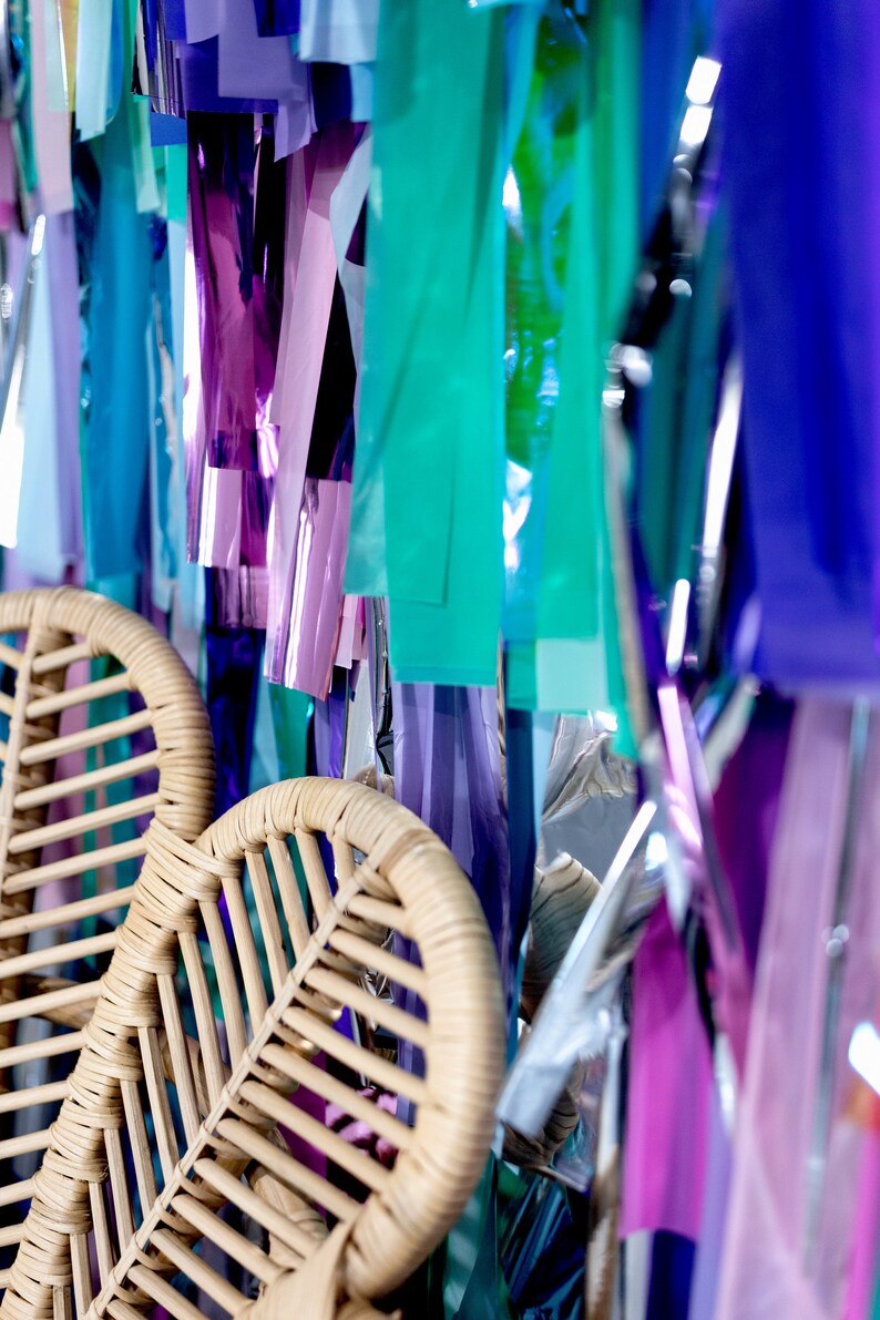 Little Mermaid Under the Sea Fringe Photobooth Backdrop for Birthday ...