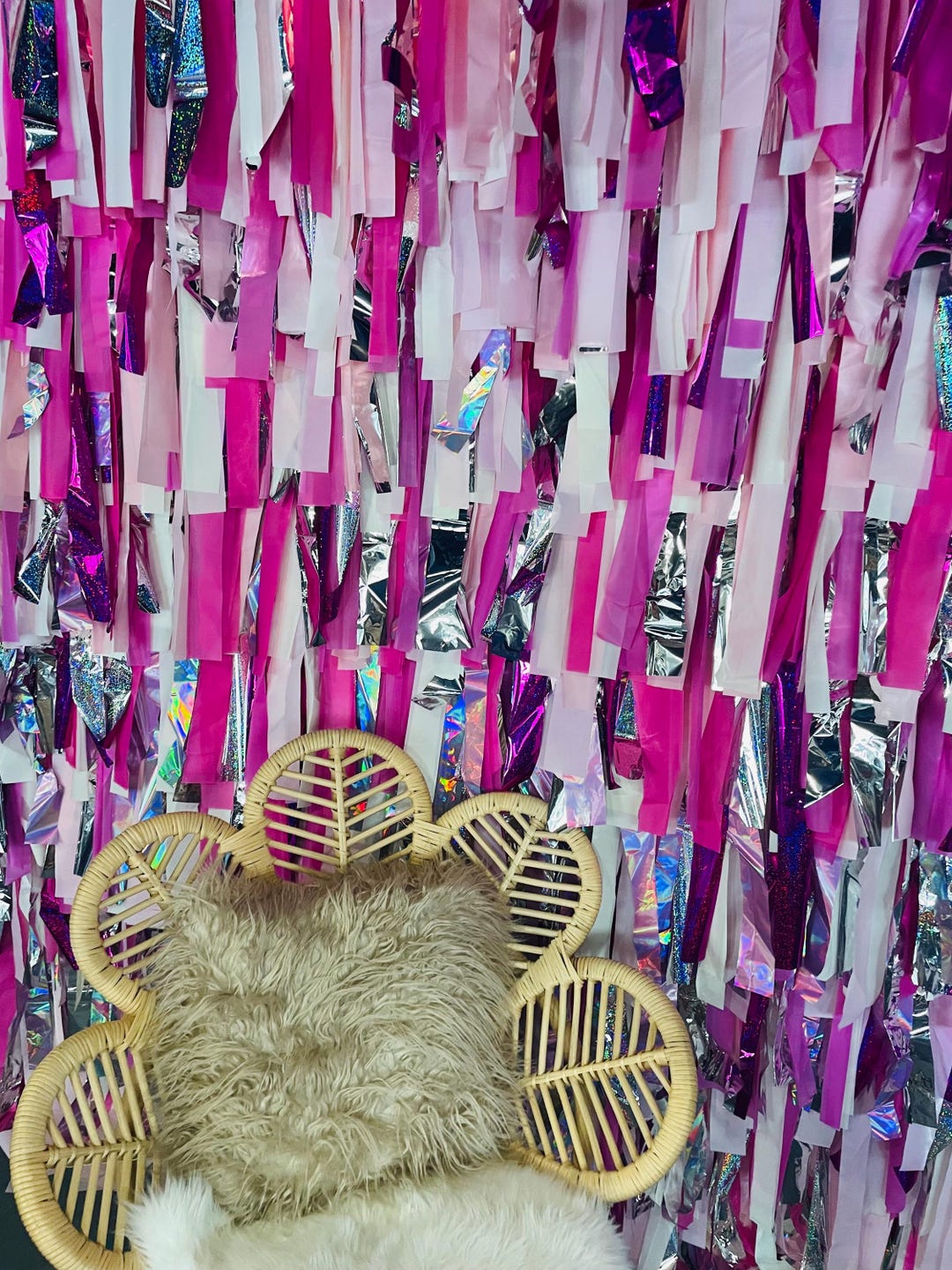 Taylor Swift Party Foil Fringe Backdrop Pink Backdrop Streamer Backdrop ...