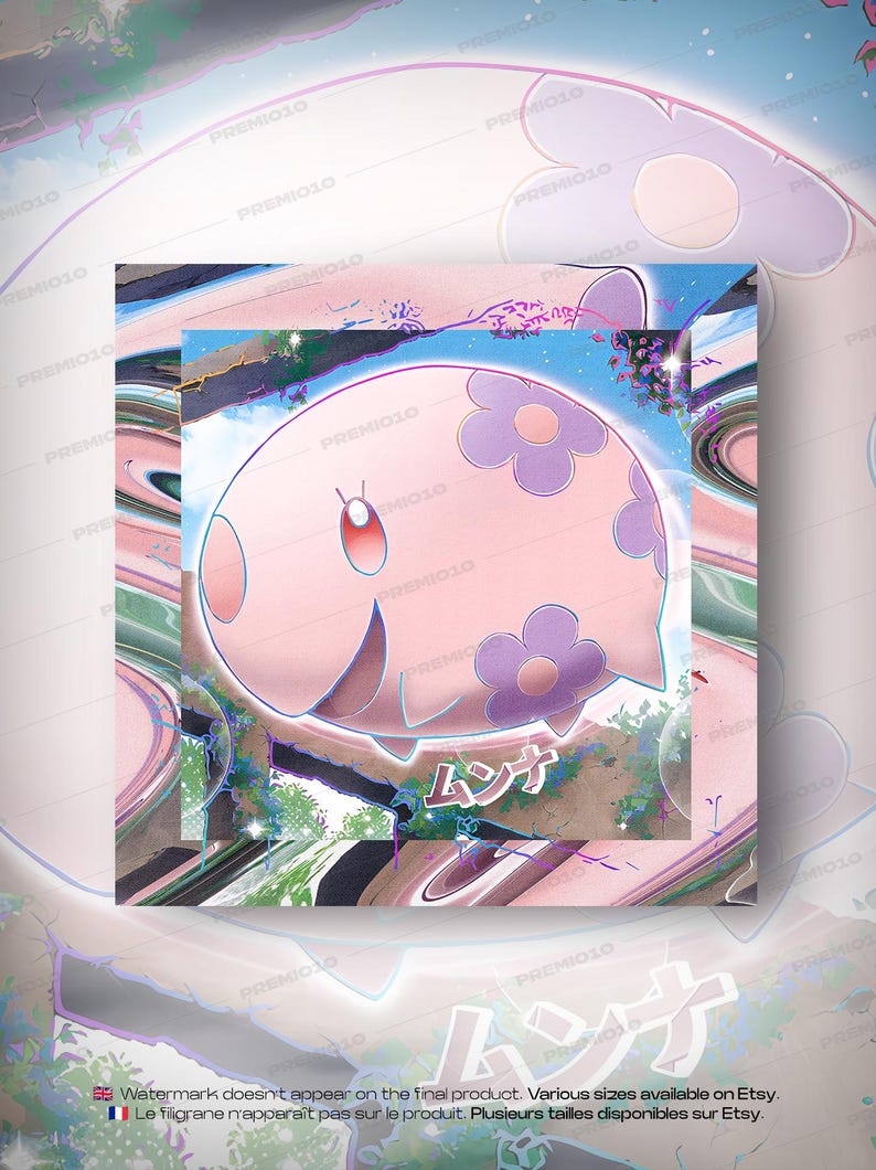 Munna • Pokémon Canvas • Gift Idea - Etsy UK
