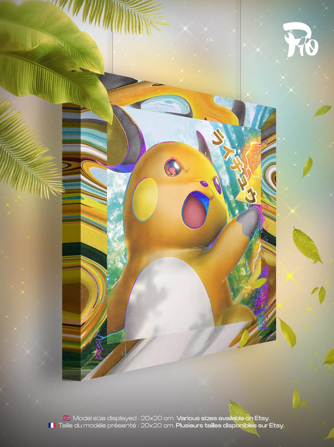 Raichu • Pokémon Canvas • Gift Idea - Etsy