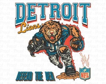 Detroit Football Lions PNG and Color SVG Digital Download Cricut ...